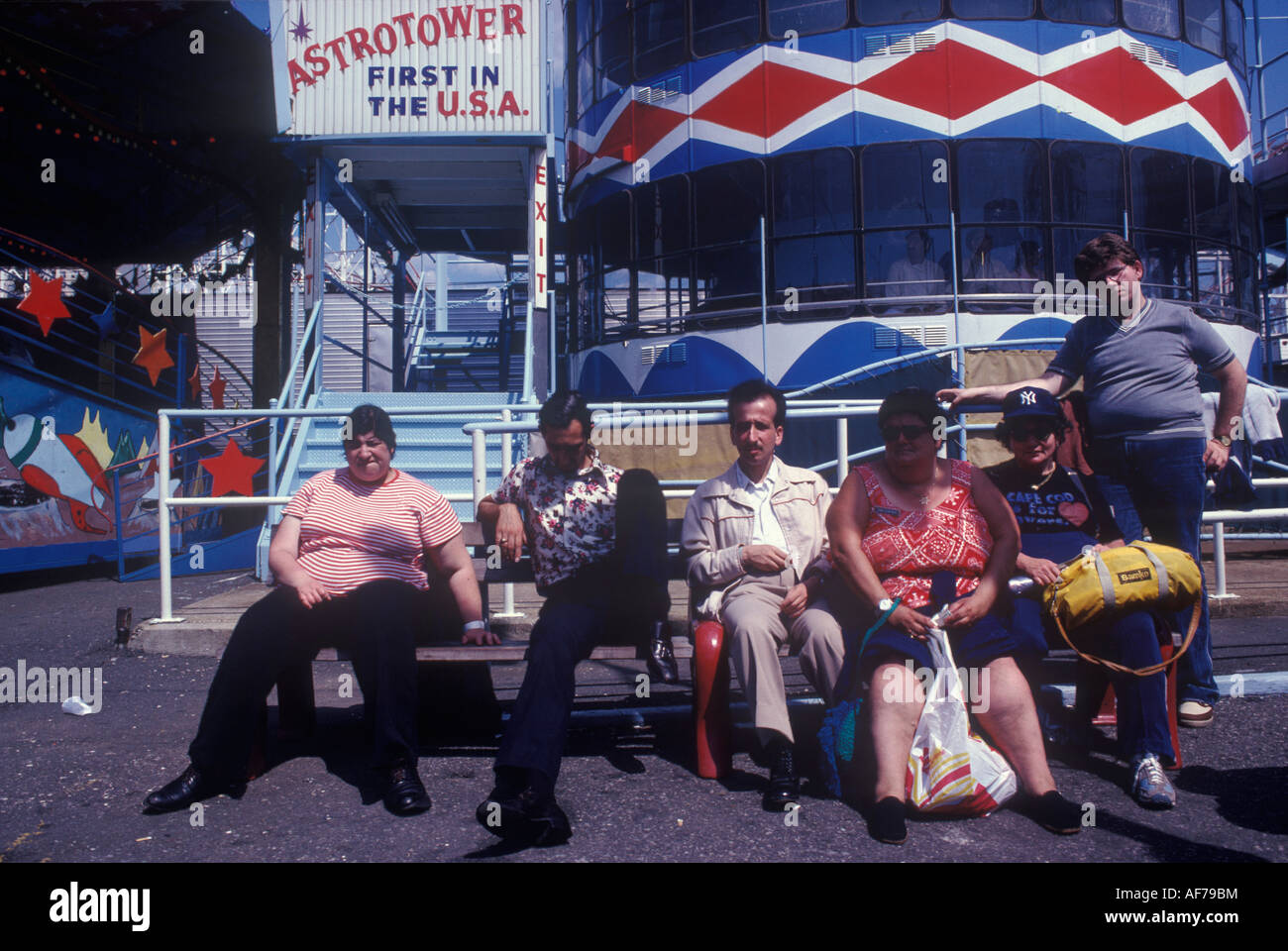 Astrotower First in the USA. Retro over weight American family 1980s ...