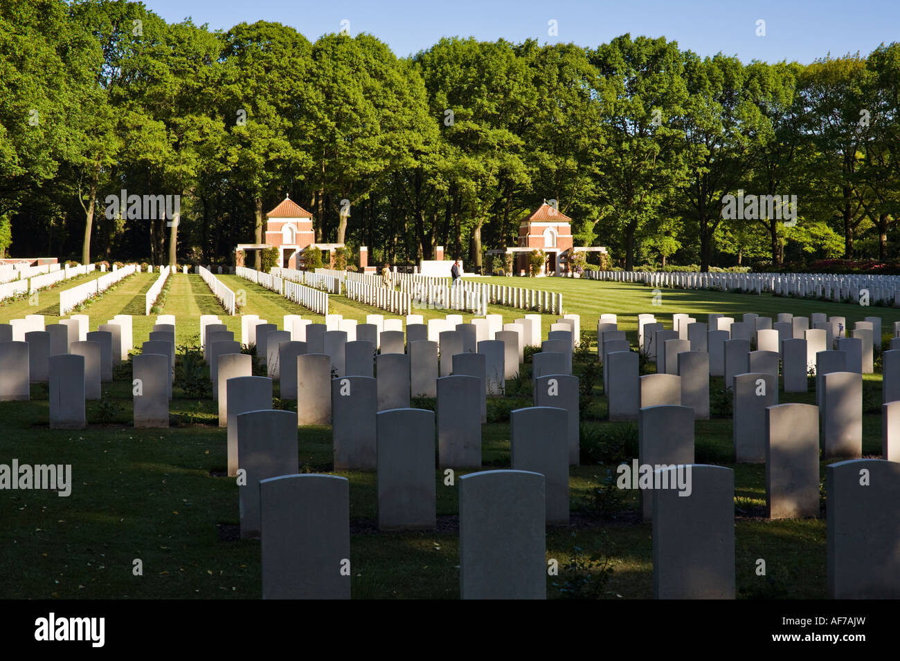 War graves at the commonwealth military cemetery Oosterbeek The ...