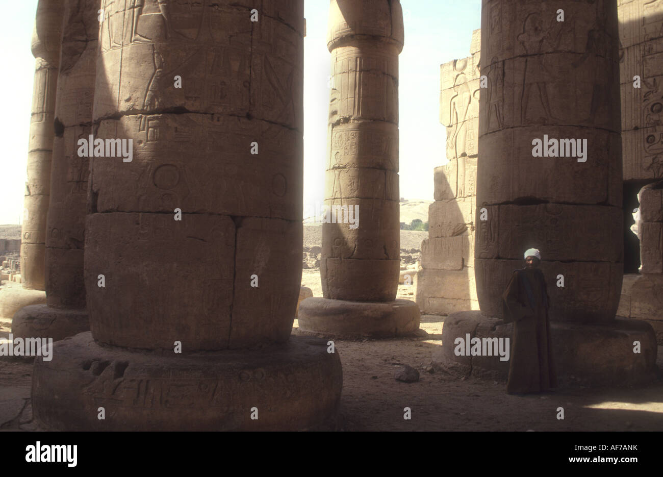 Inside "The Ramesseum Stock Photo - Alamy