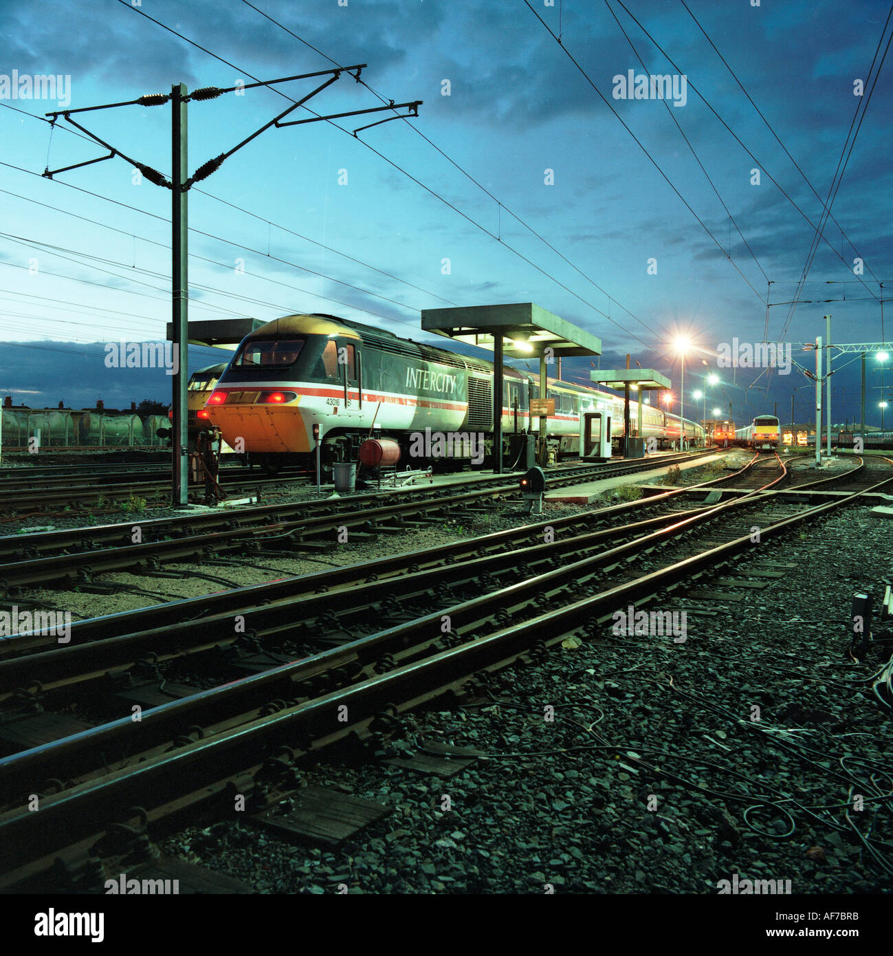 United Kingdom. England. Intercity high speed electrified trains at ...