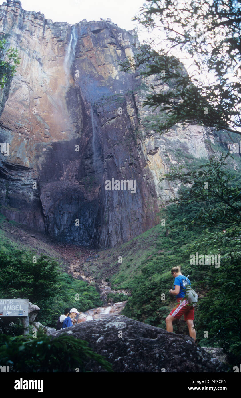 Angel Falls, the world s highest waterfall Canaima Venezuala Stock ...