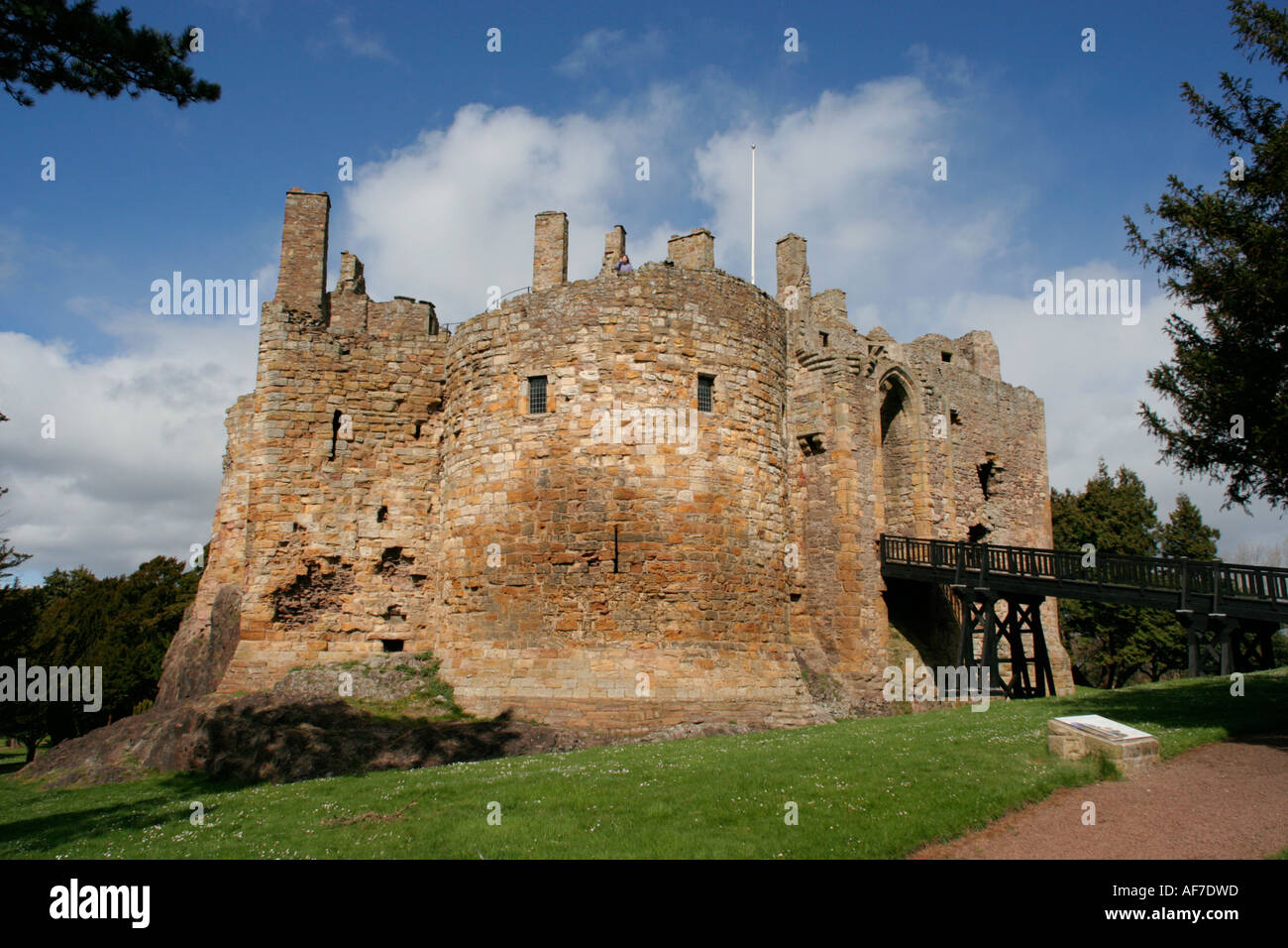 Dirleton Castle is a medieval fortress in the village of Dirleton, East ...