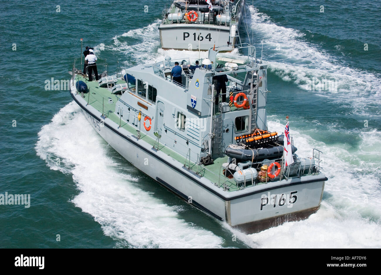 Royal Navy Archer class patrol vessels P164 HMS Explorer and P165 HMS ...