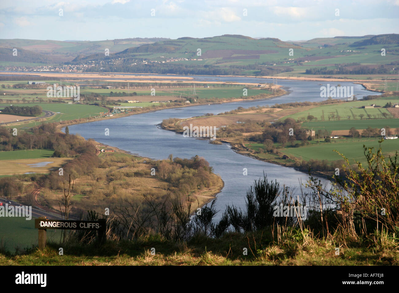 river tay from kinnoull hill perth scotland uk gb Stock Photo - Alamy