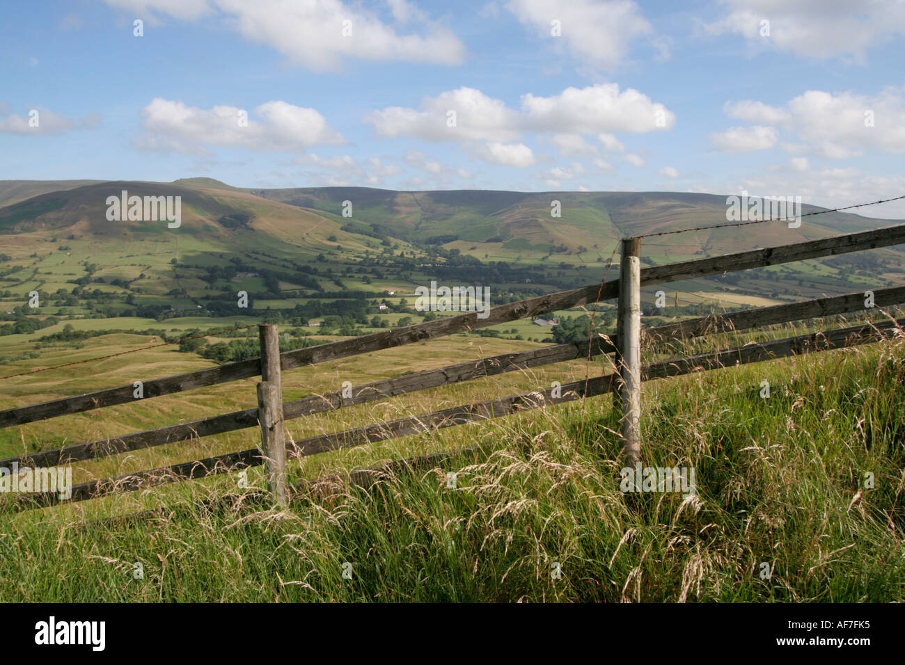vale of edale high summer derbyshire peak district high peak national ...