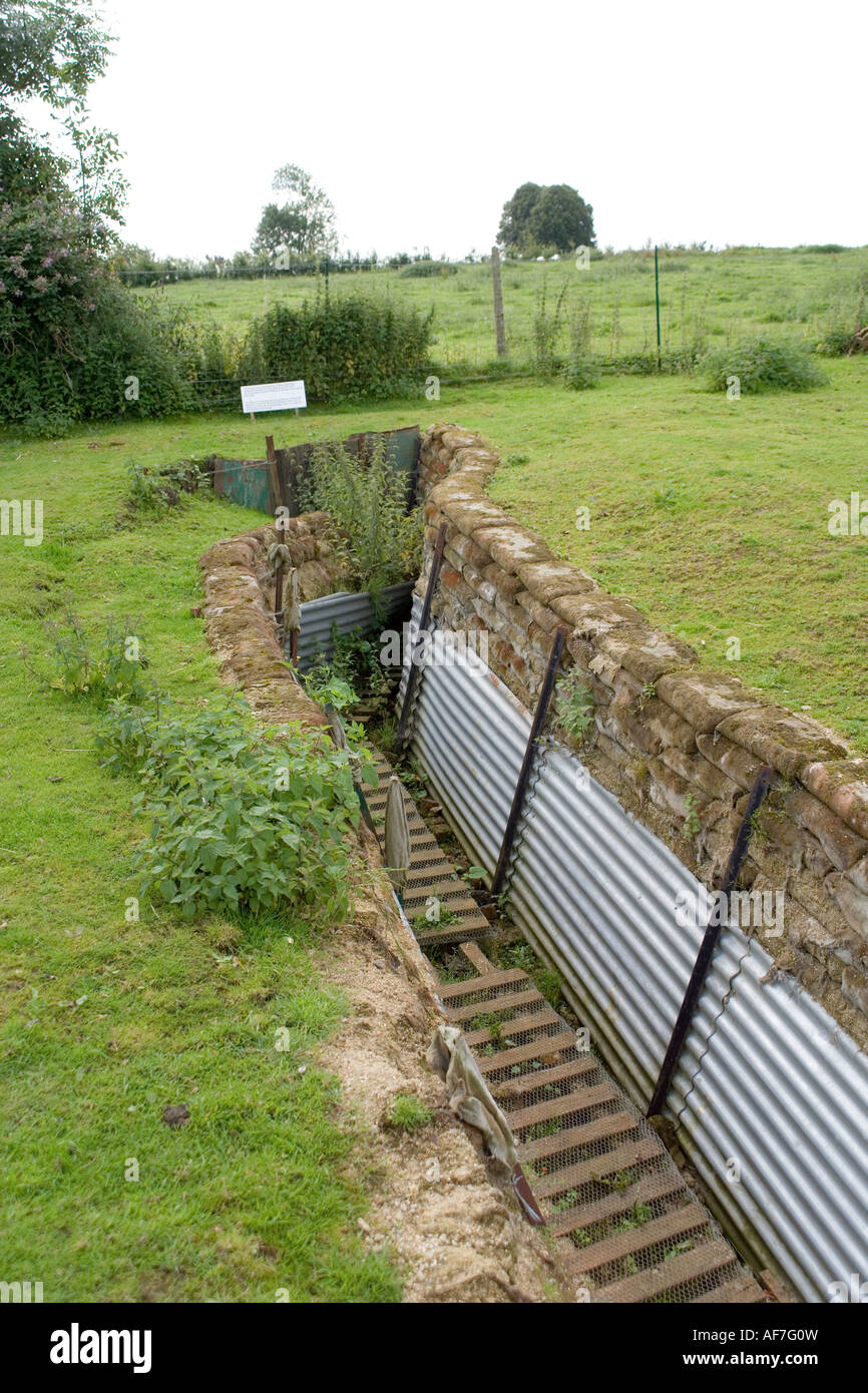 First World War restored trenches behind the Ocean Villas Tea Rooms ...