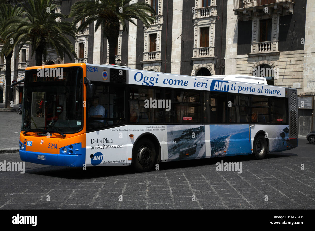 Bus Via Etnea Catania Sicily Italy Stock Photo - Alamy