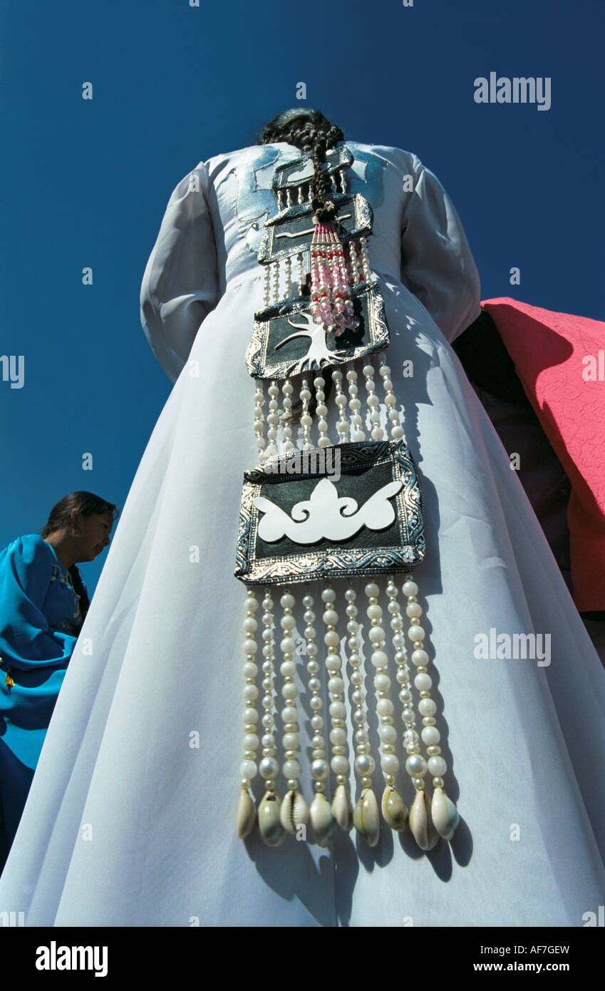 Shanky – native women’s braid decoration. El-Oiyn - national festival ...