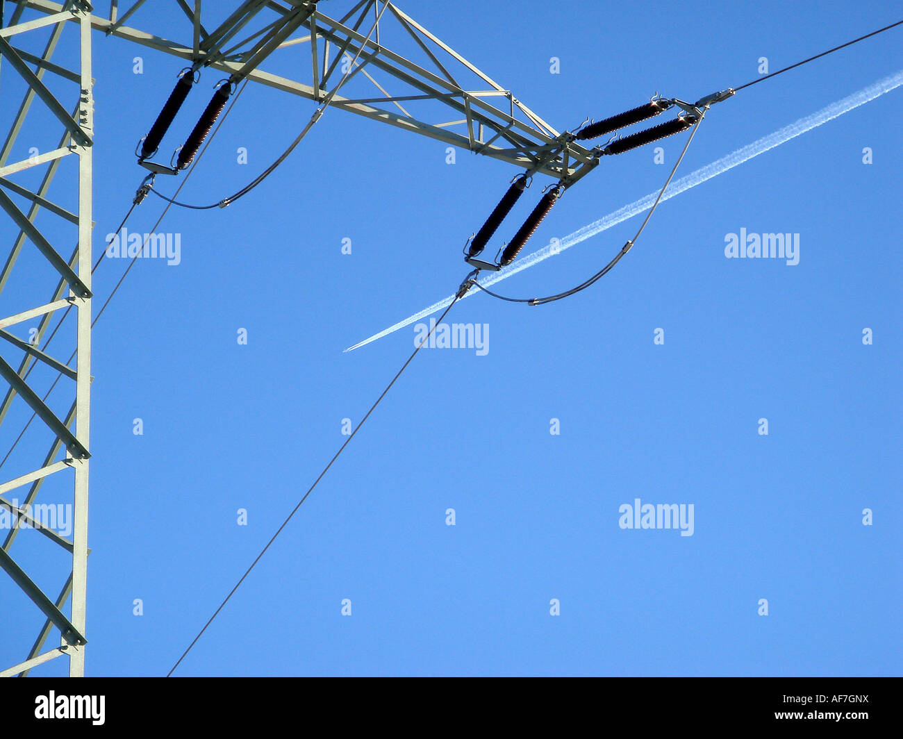 high voltage line Stock Photo - Alamy