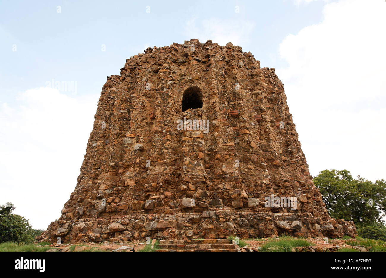 Unfinished Alai Minar tower at the Qutb Minar Complex Greater Delhi ...