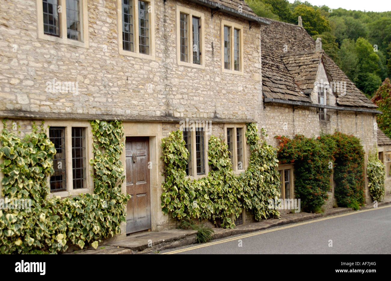 House and cottage in Castle Combe Wiltshire England UK Stock Photo - Alamy