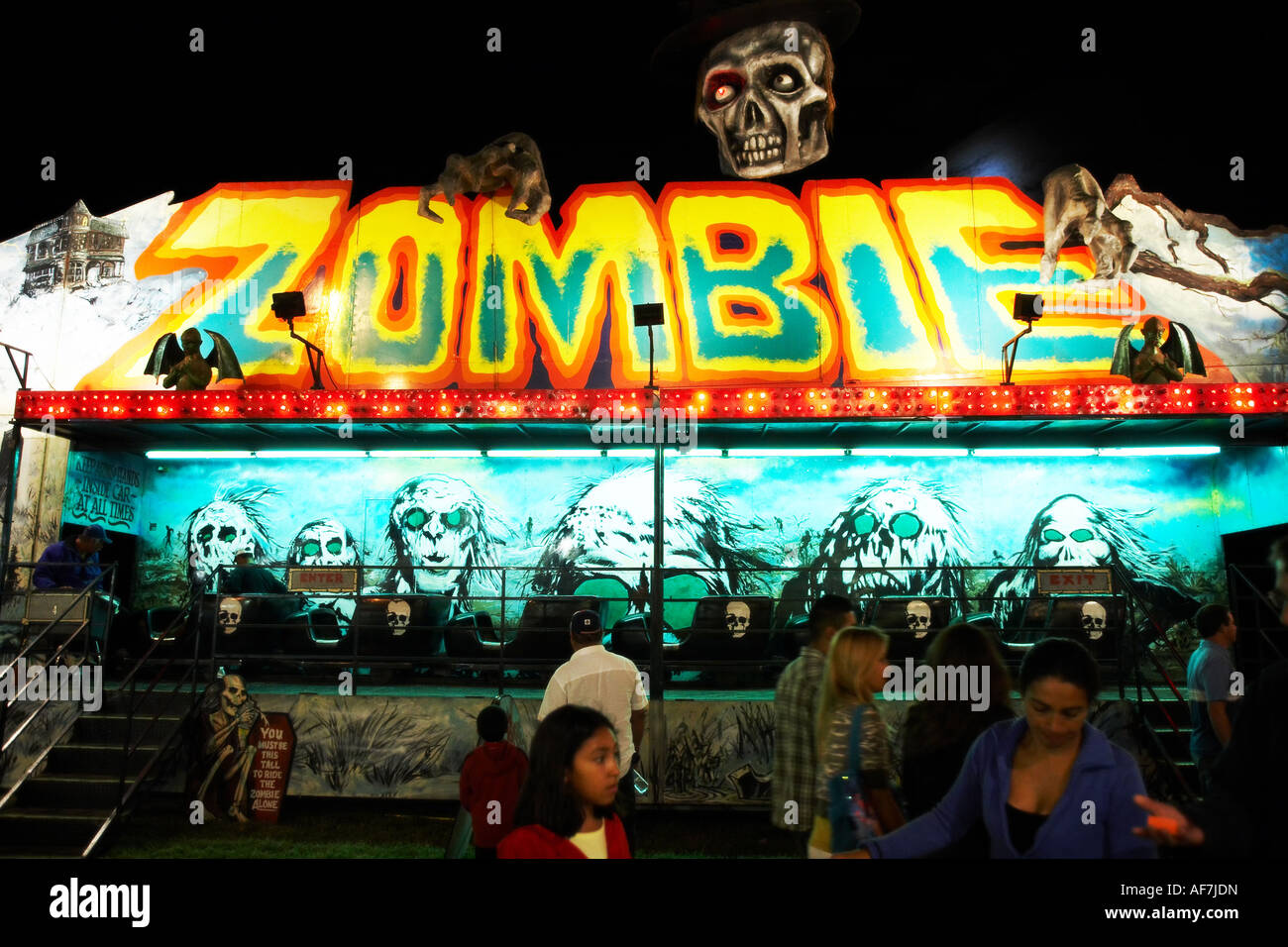 Zombie Ride at Fairgrounds Stock Photo - Alamy