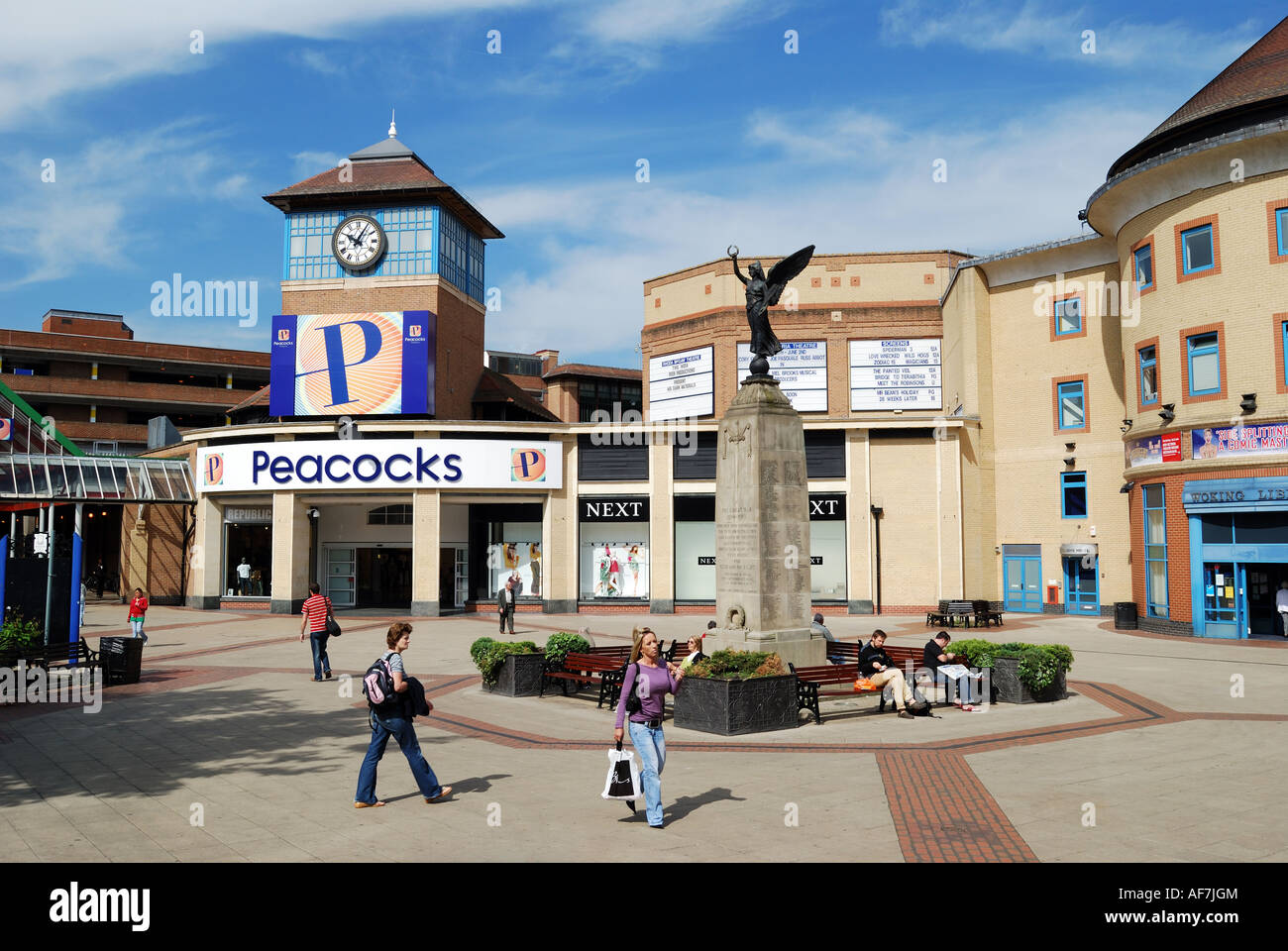 The Peacocks Shopping Centre, Town Square, Woking, Surrey, England ...