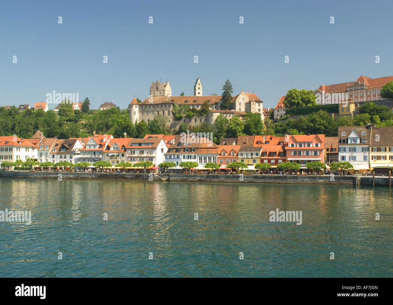 Meersburg and Castle from Bodensee, Germany Stock Photo - Alamy