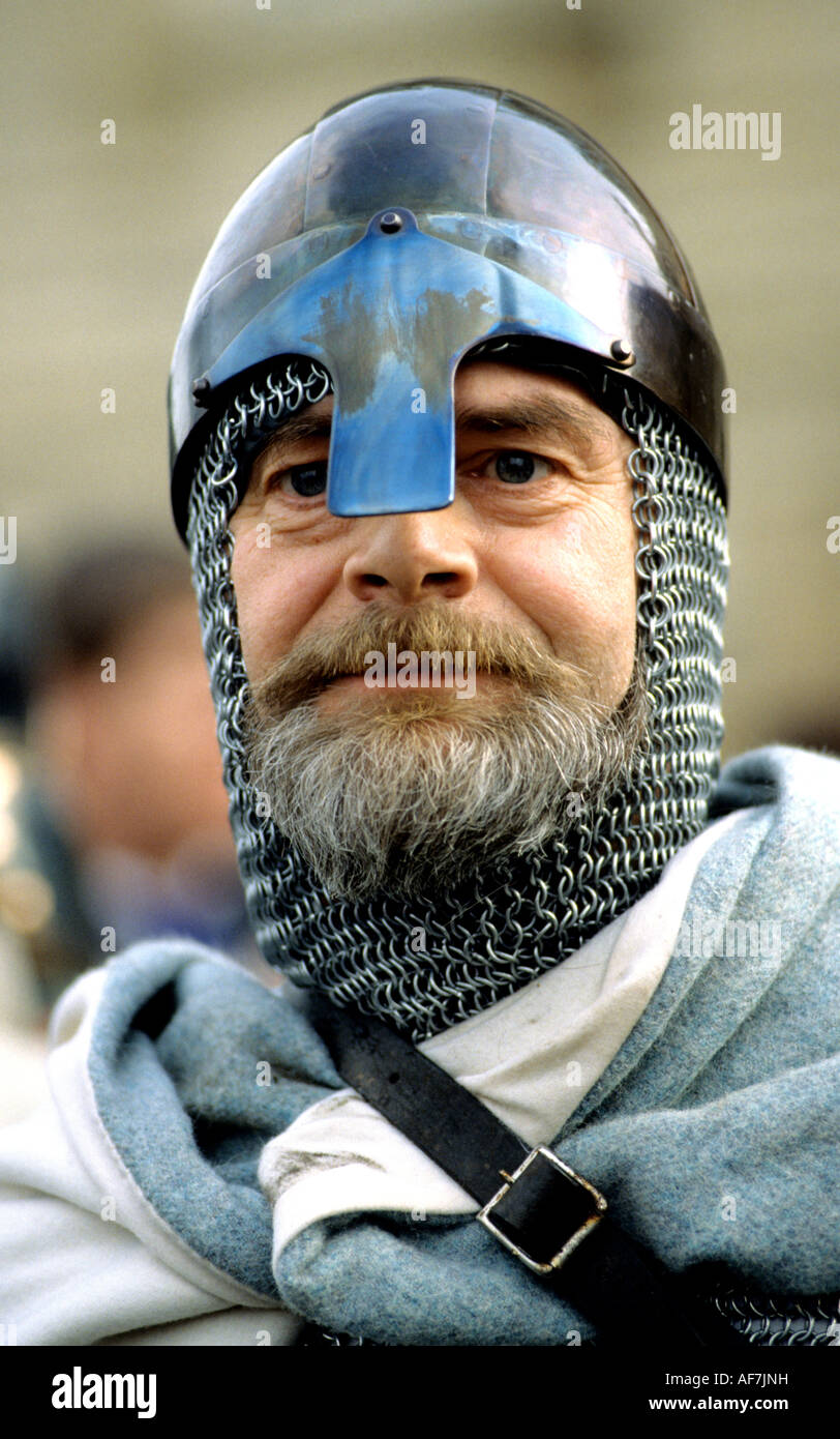 Re Enactment Viking Anglo Saxon Battle York High Resolution Stock ...