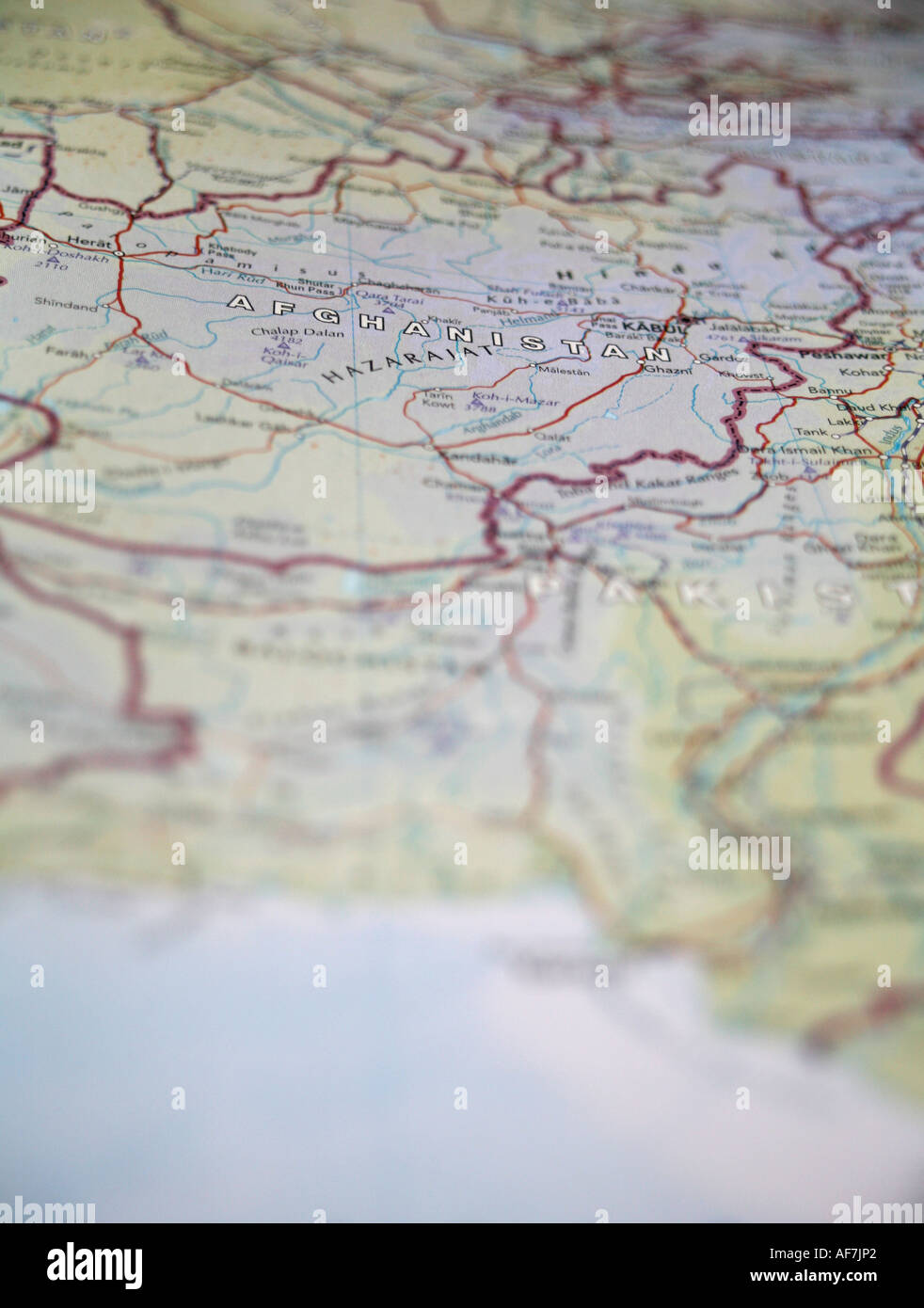 Map of afghanistan and pakistan hi-res stock photography and images - Alamy