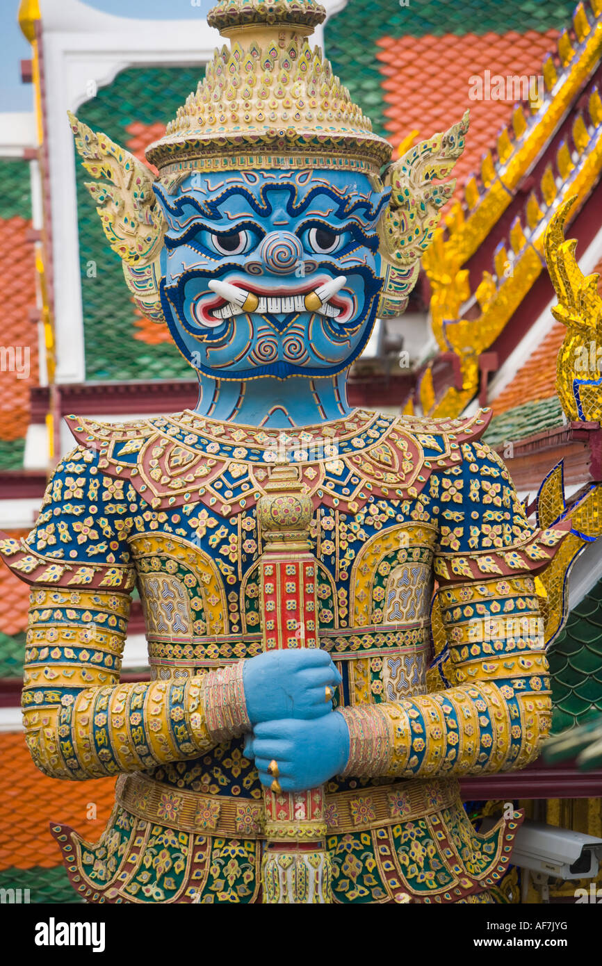 Giant guardian yak Grand Palace complex Temple of the Emerald Buddha ...