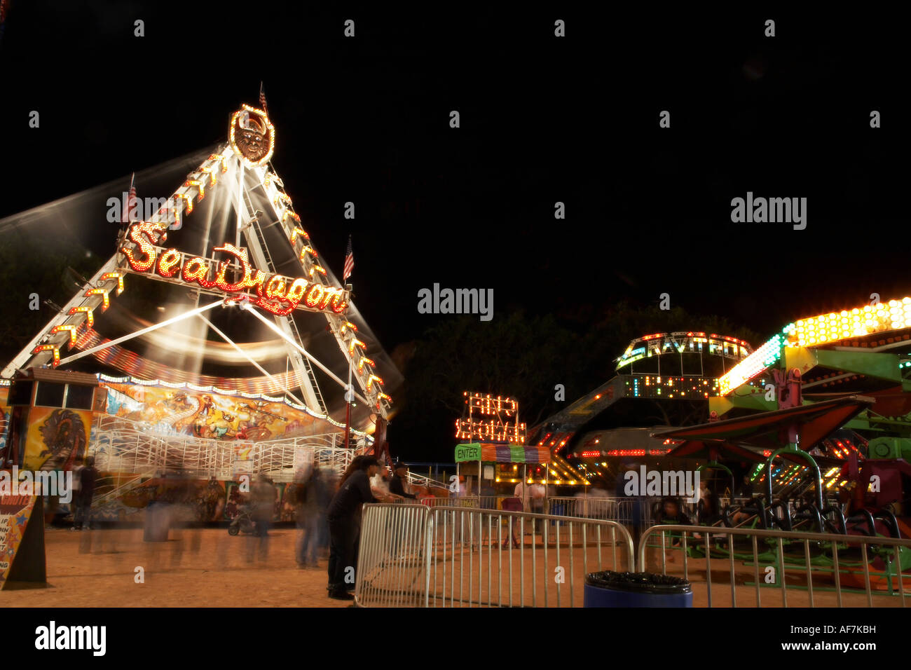 Zombie Ride at Fairgrounds Stock Photo - Alamy