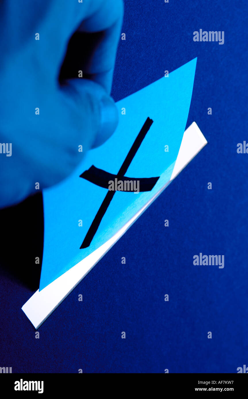 Ballot cross hi-res stock photography and images - Alamy