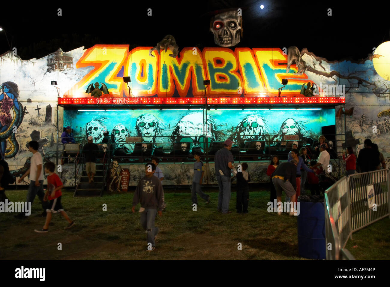 Zombie Ride at Fairgrounds Stock Photo - Alamy