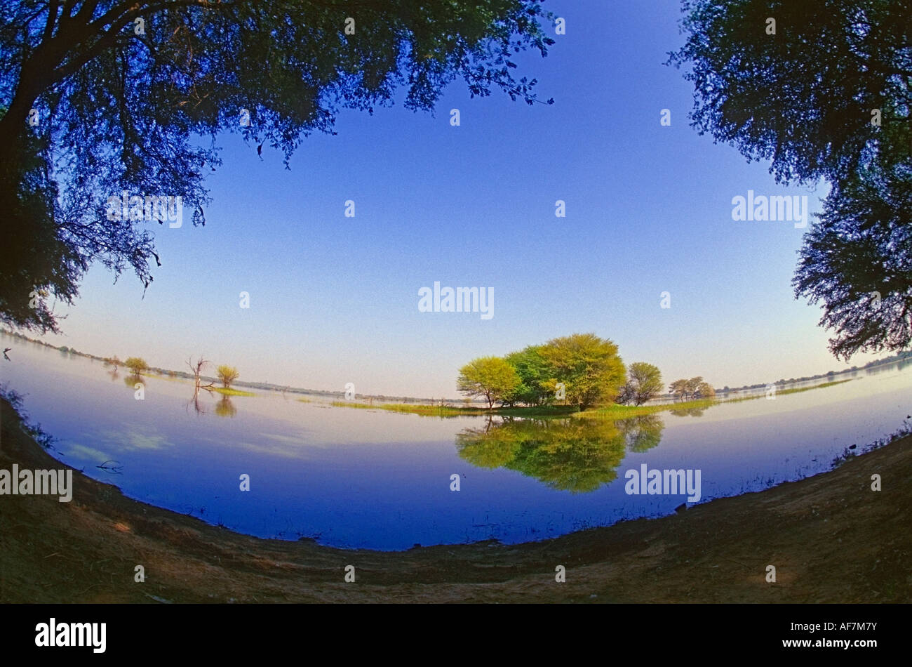 thol lake landscape in natural frame Stock Photo - Alamy