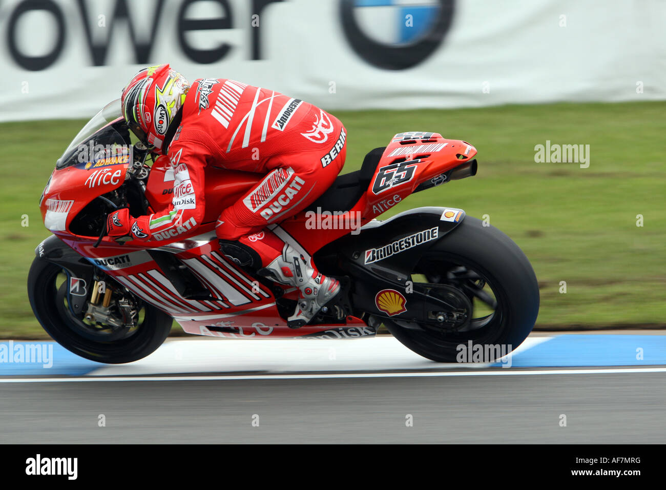 Loris Capirossi Italian Ducati Motorgp rider aborad his 800cc ...