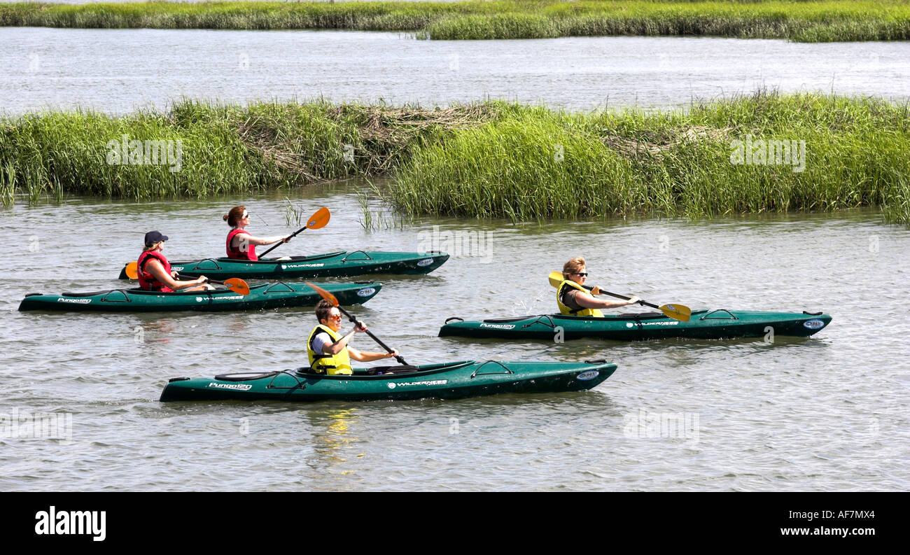 Kayak canoe sport activity day adventure calm four hi-res stock ...