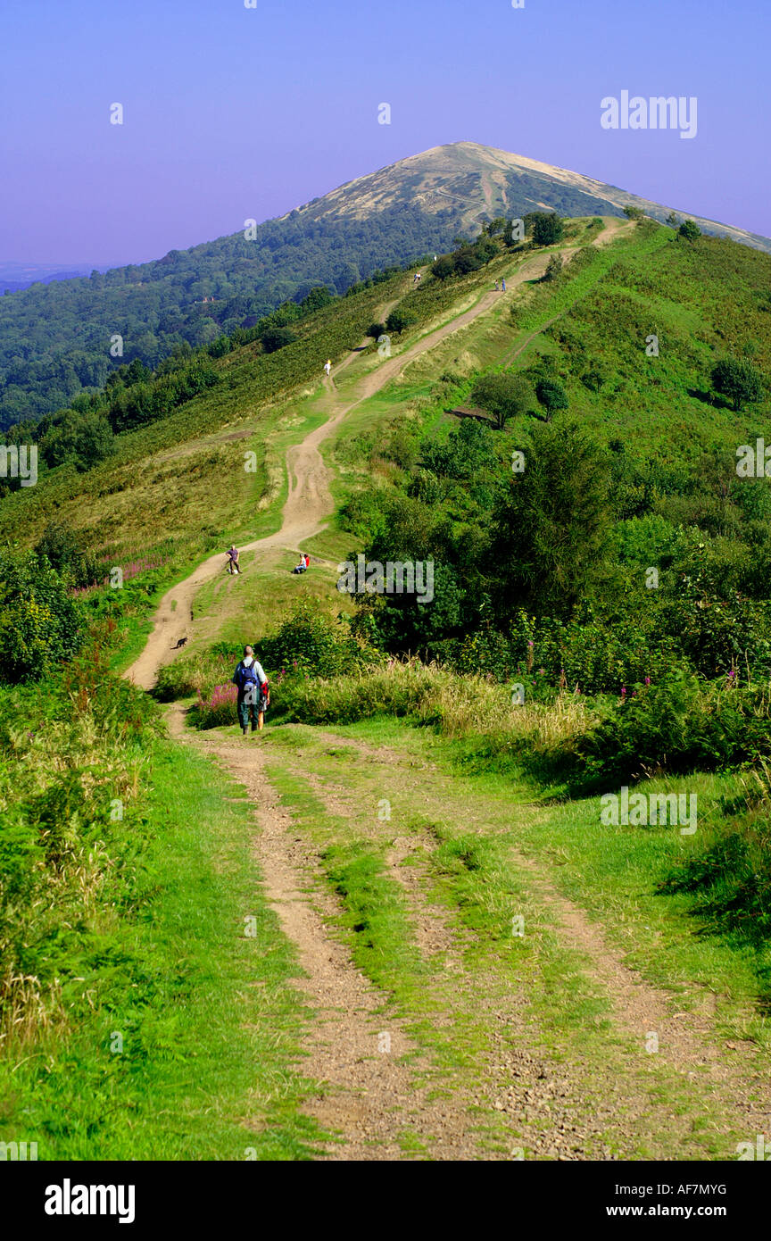 North view across the Malvern Hills Worcestershire Beacon Stock Photo ...