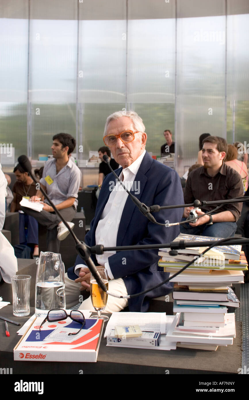 James Bond 007 Production Designer Sir Ken Adam being interviewed at ...