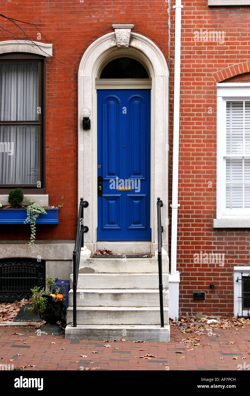 Colonial street door Philadelphia Pennsylvania United States Stock ...