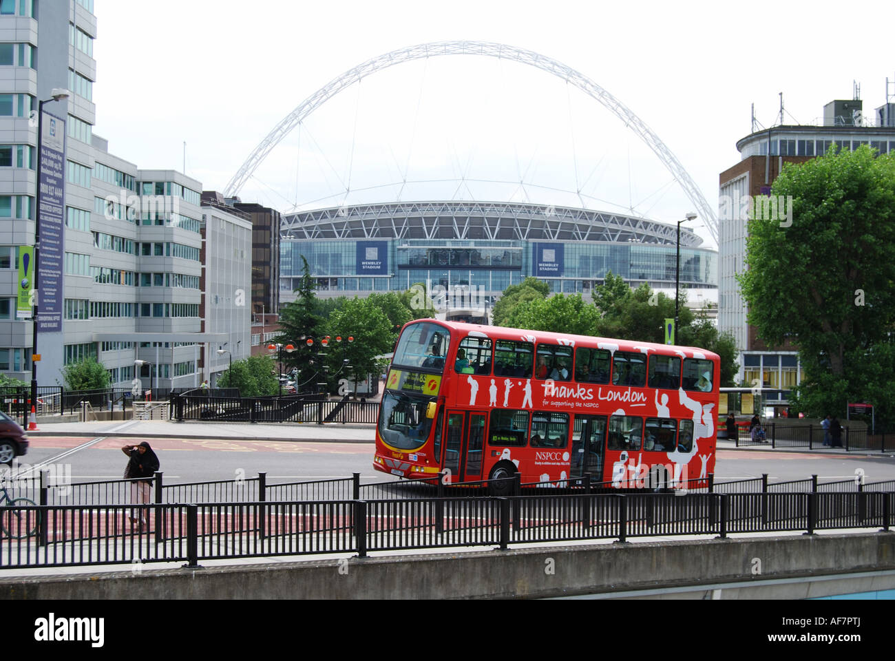 View of New Wembley Staduim, Wembley, London, England, United KIngdom ...