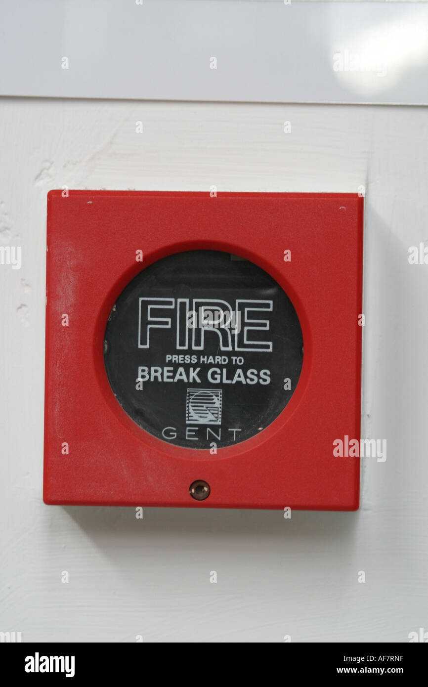 A Stock Photograph of a Fire Alarm on a Wall in a Building Stock Photo ...