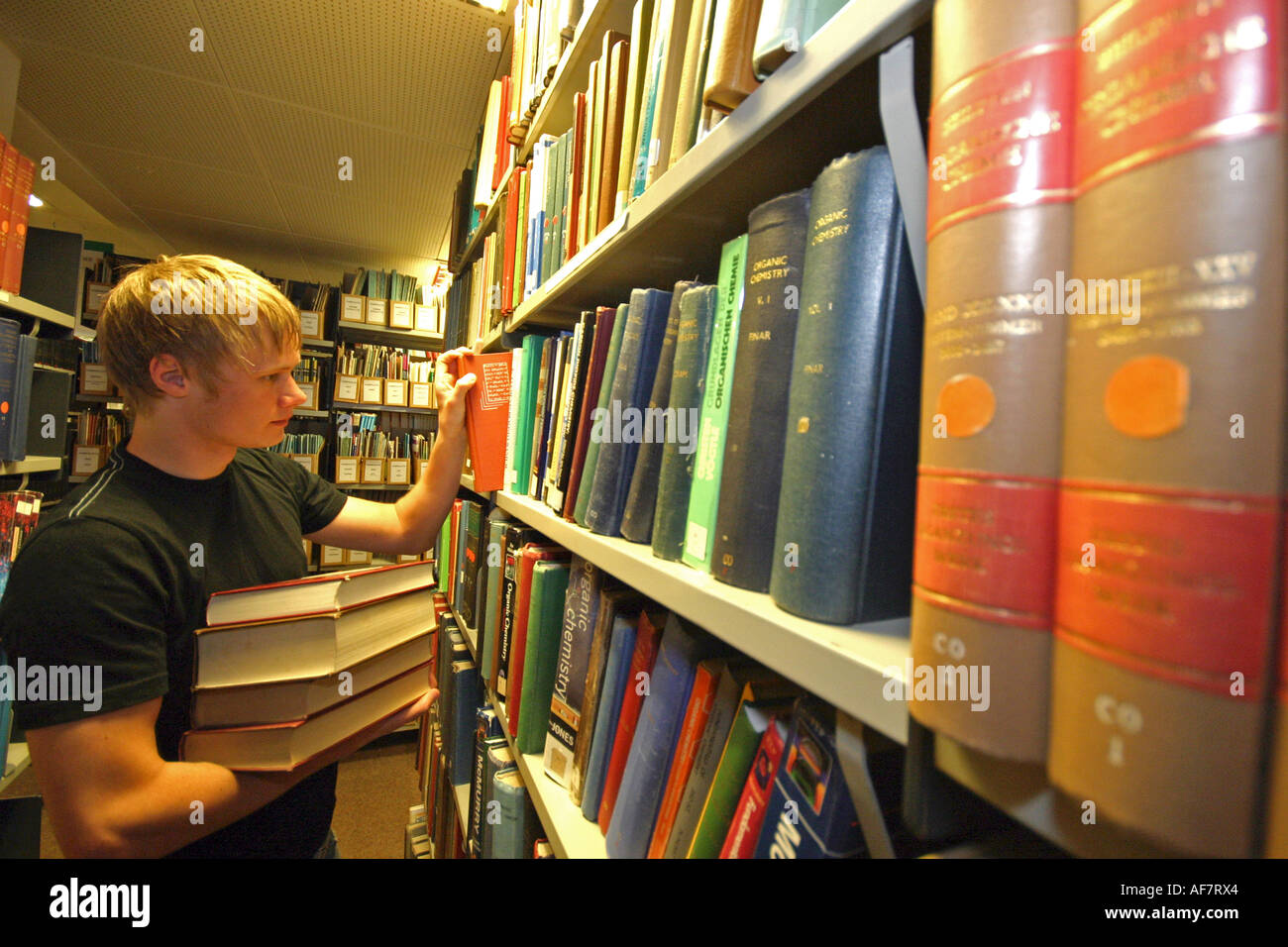 High school college books inside interior books hi-res stock ...