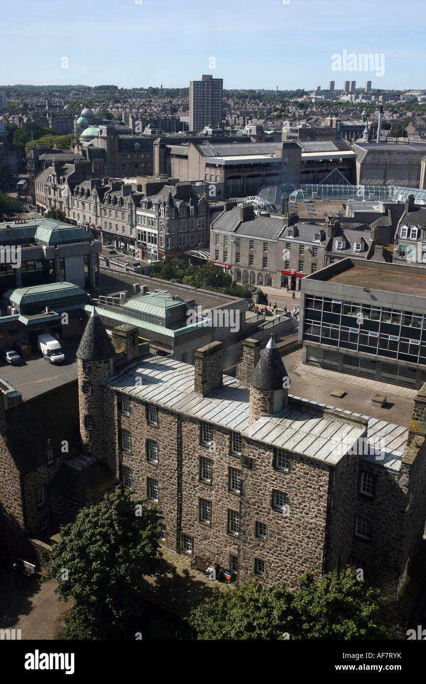 Provost Skene House in Aberdeen, Scotland, UK as seen from above with ...