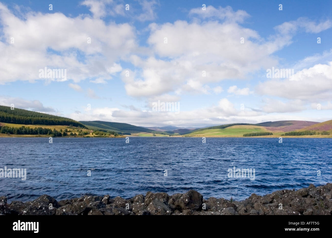 Backwater reservoir, Angus Scotland Stock Photo - Alamy