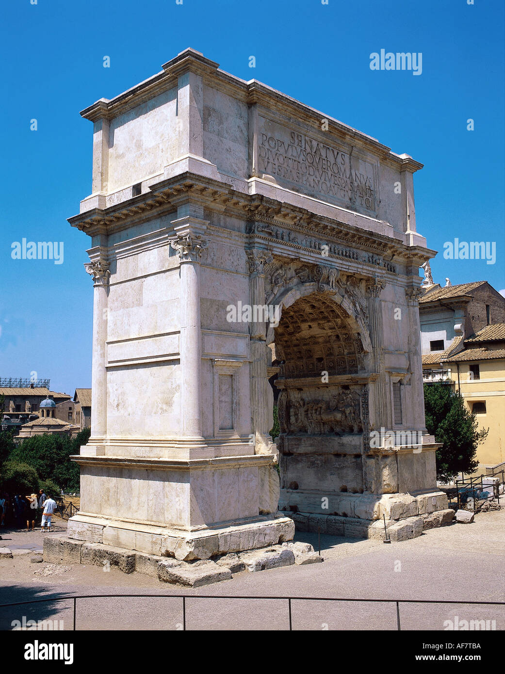 geography / travel, Italy, Rome, Forum Romanum, Titus Arch, constructed ...