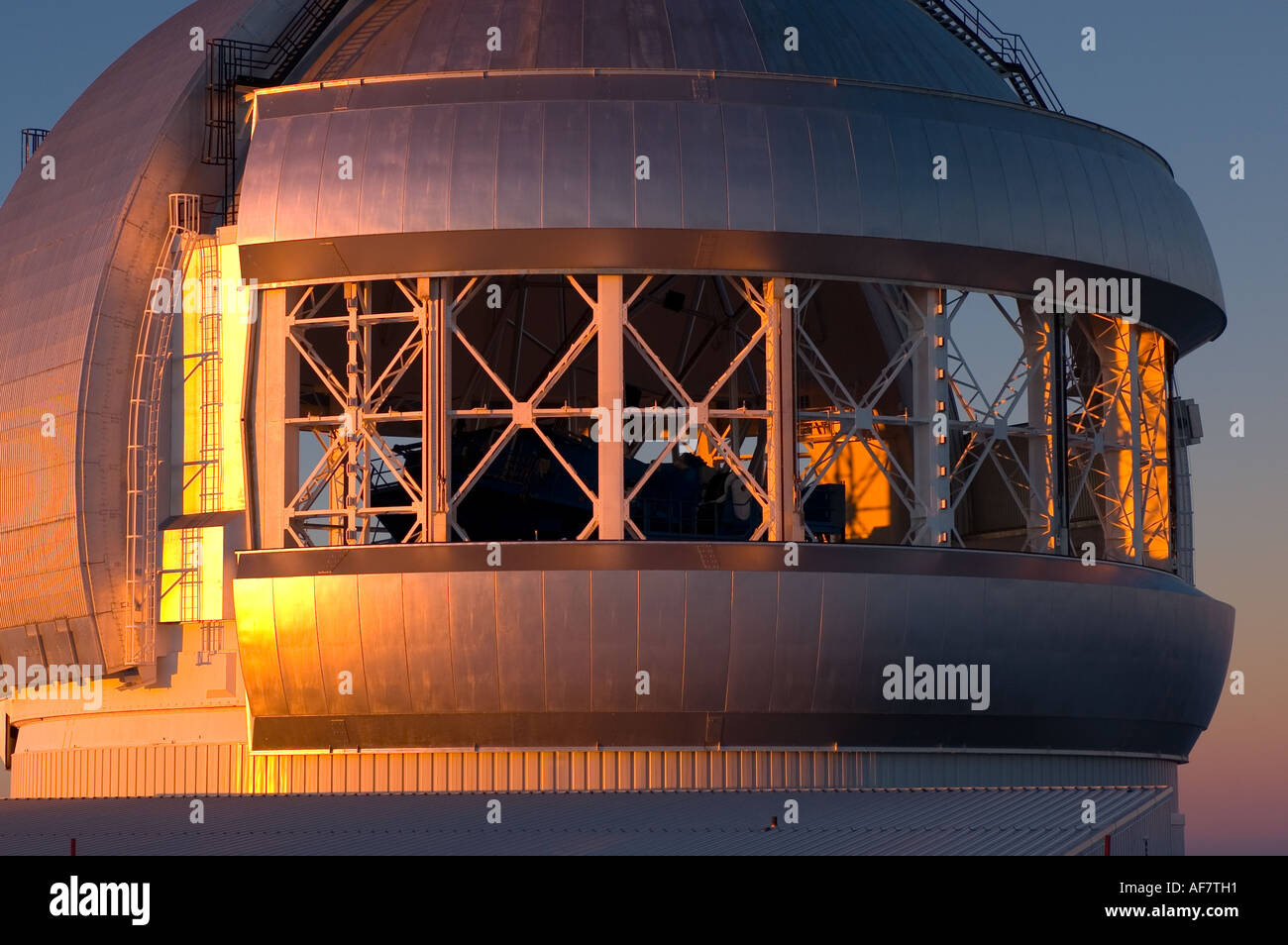 Gemini norhtern 8 meter telescope at Mauna Kea Observatory Hawaii Stock ...
