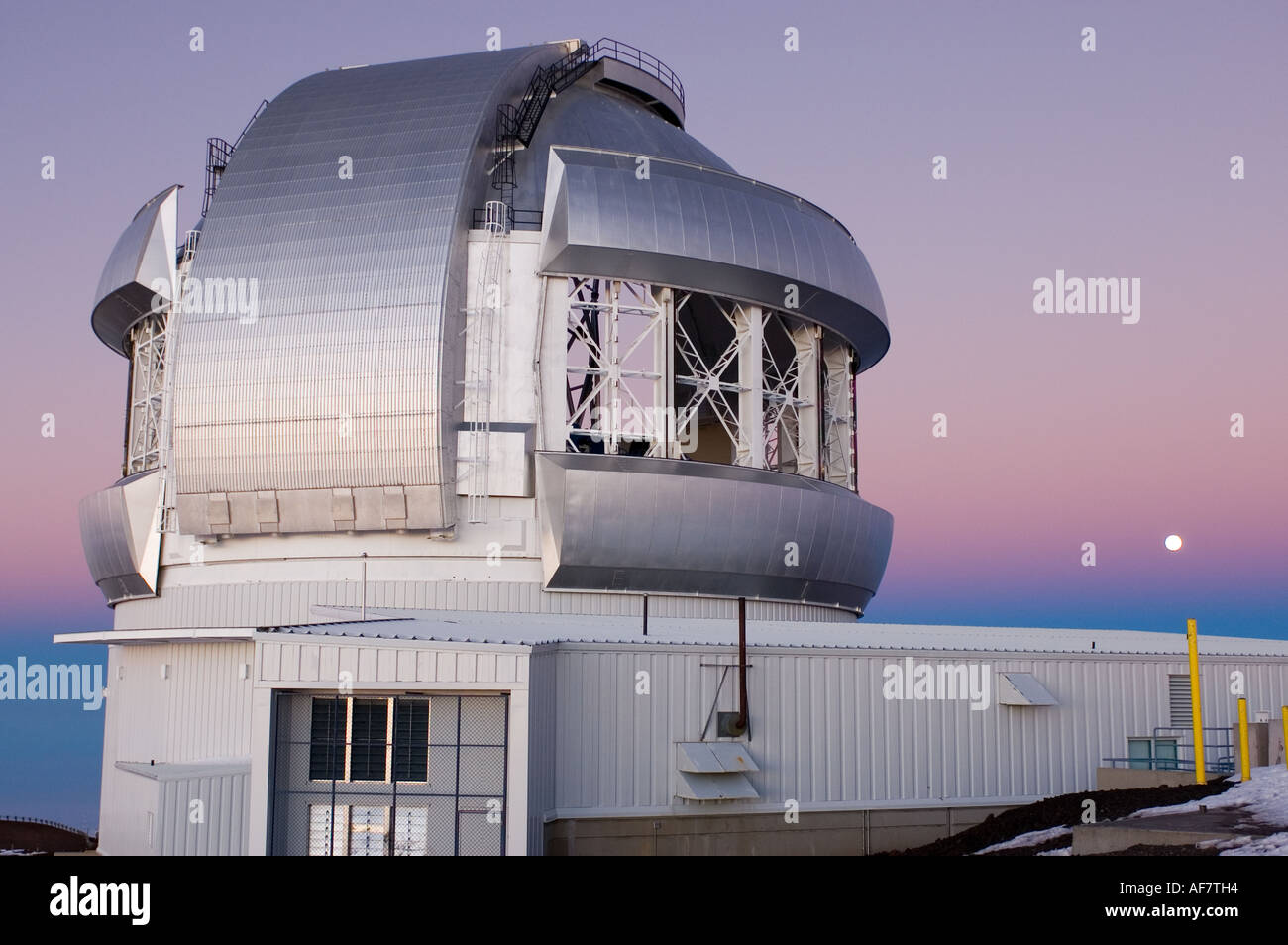Gemini northern 8 meter telescope at Mauna Kea Observatory Hawaii with ...