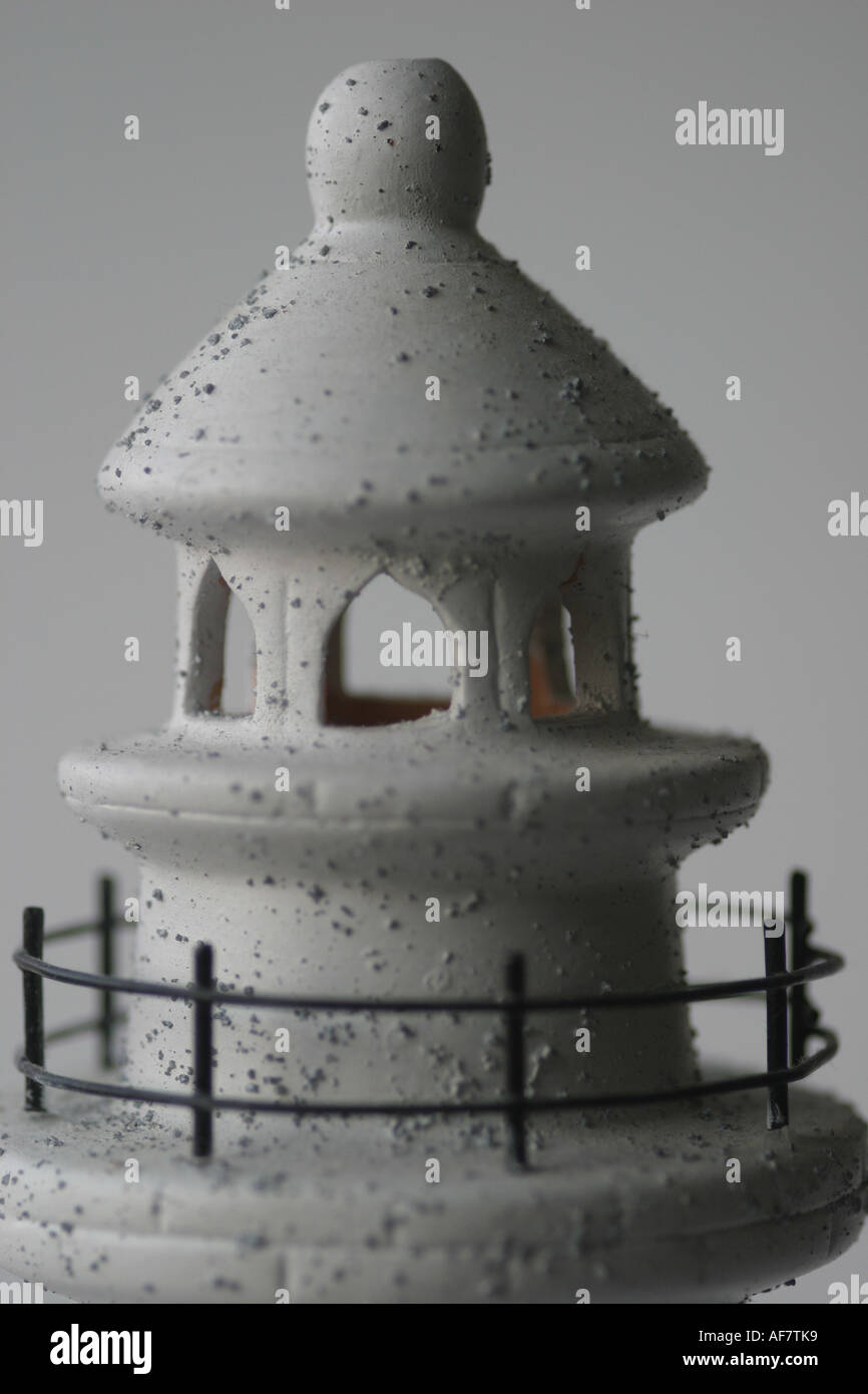 A Stock Photograph of a Lighthouse Shown in a Conceptual Still Life Way ...