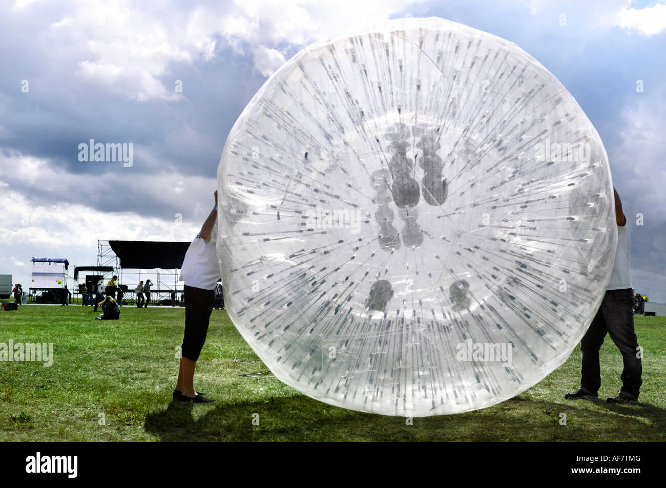 Twelve feet inflatable sphere Stock Photo - Alamy