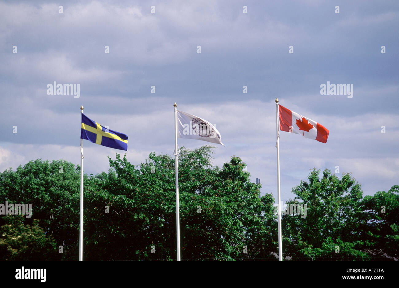 Flag, Sweden,canada and Inverness Stock Photo - Alamy