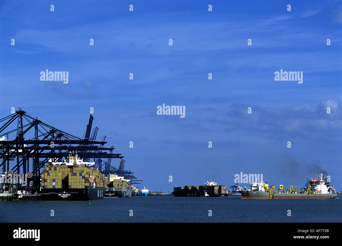 Dredging of the deep-water terminal at the Port of Felixstowe, Suffolk ...