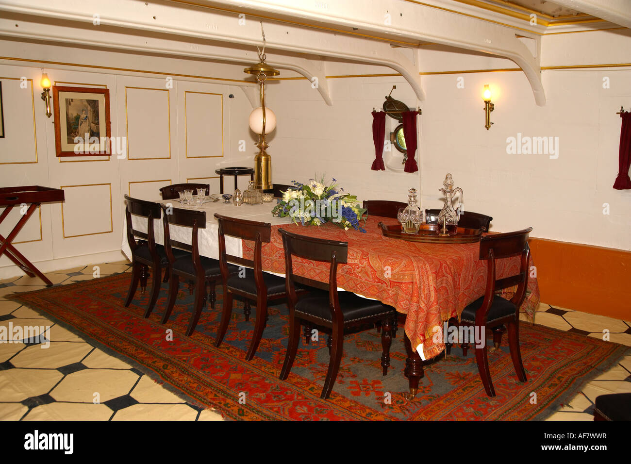 Wardroom mess armoured battleship hi-res stock photography and images ...