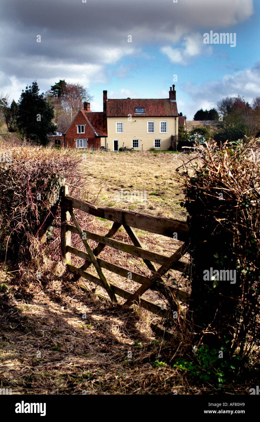 Rural cottage Broome Suffolk England Stock Photo - Alamy