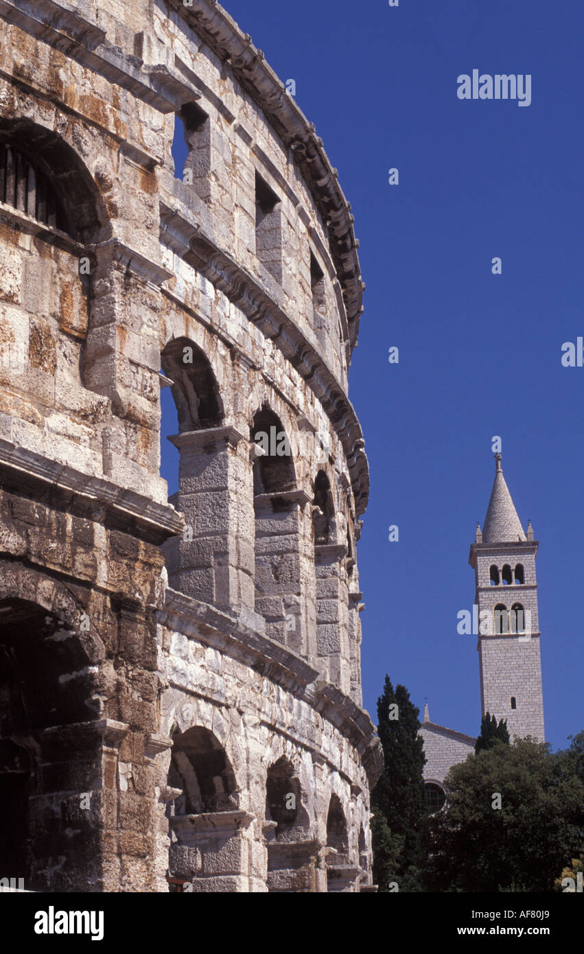 Roman amphitheatre Pula Croatia Europe Stock Photo - Alamy