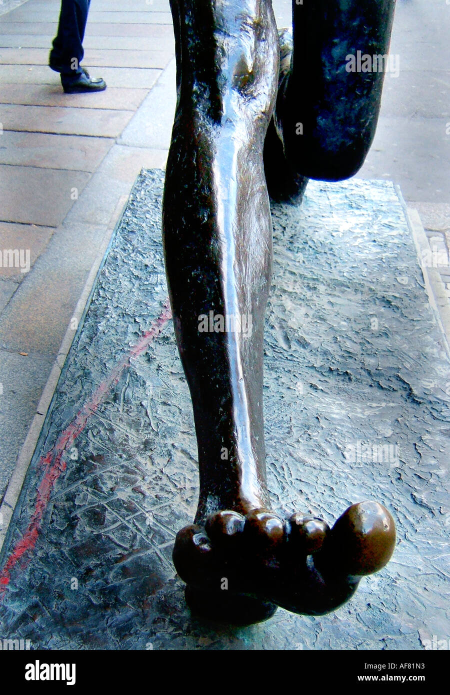 Metal sculpture running man hi-res stock photography and images - Alamy