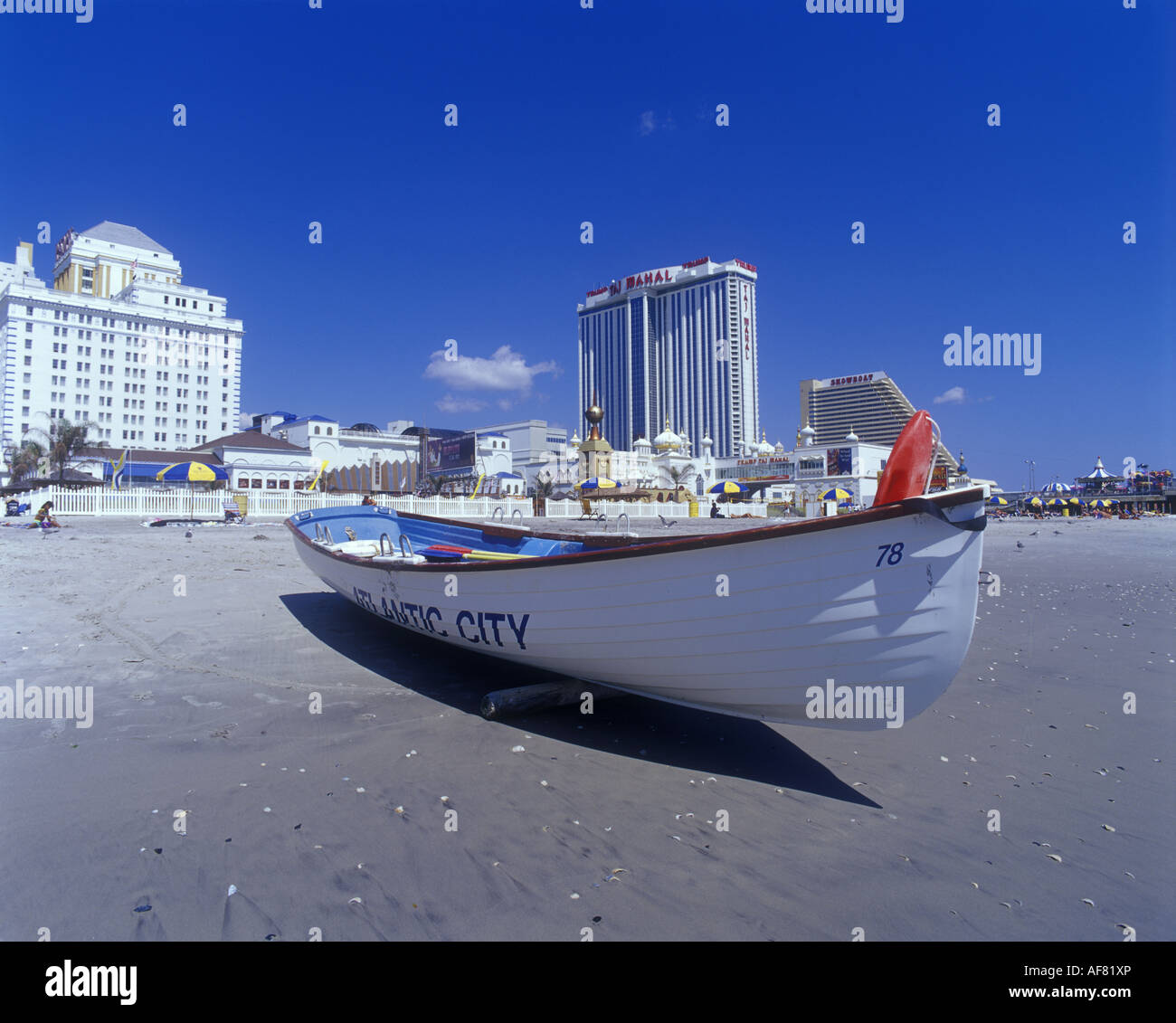 2004 HISTORICAL LIFEGUARD RESCUE BOAT BEACHFRONT ATLANTIC CITY NEW ...