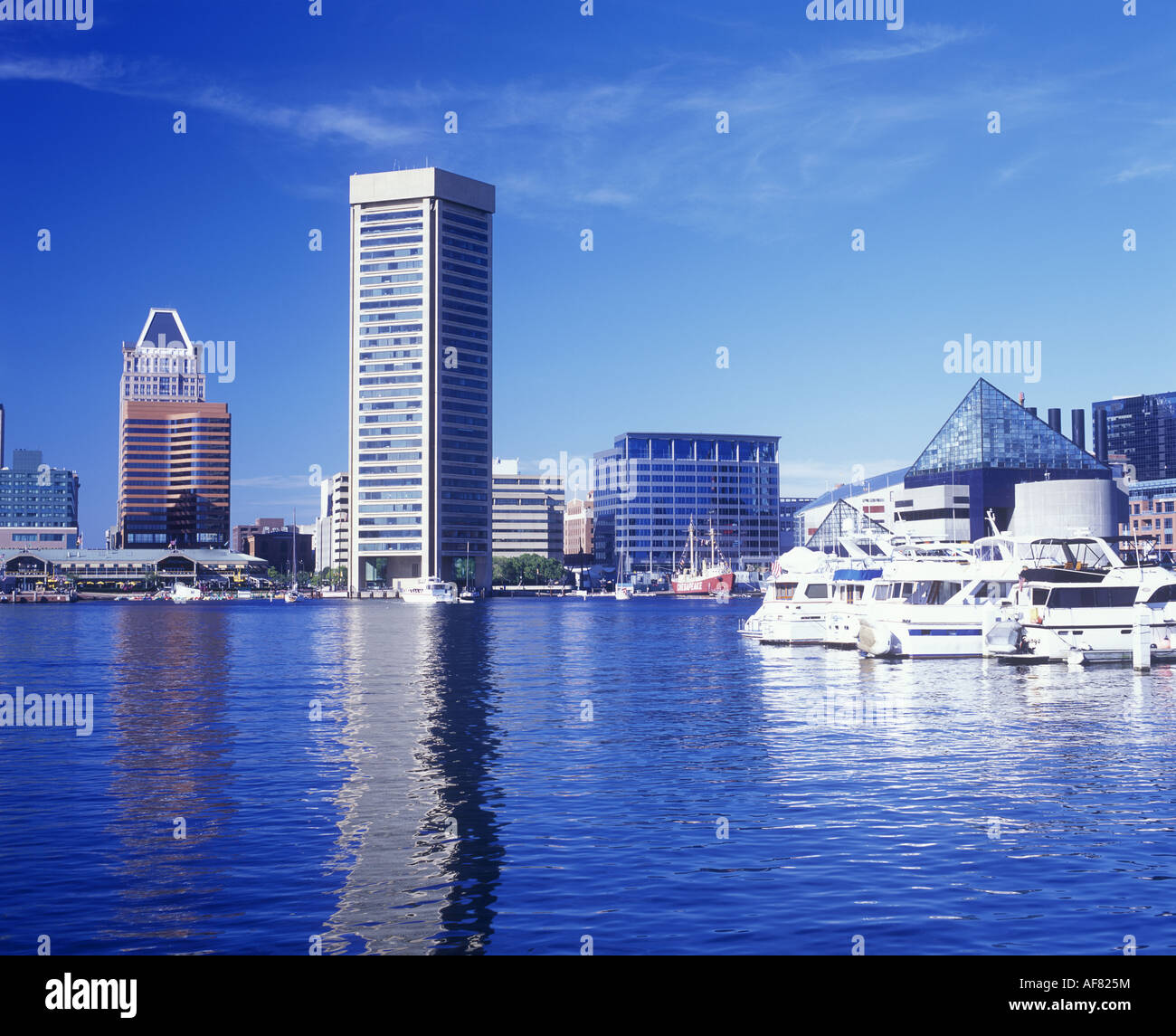 INNER HARBOR BALTIMORE SKYLINE MARYLAND USA Stock Photo - Alamy