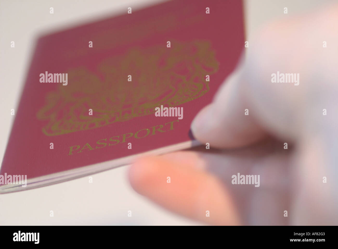 A Stock Photograph of a Passport Stock Photo - Alamy