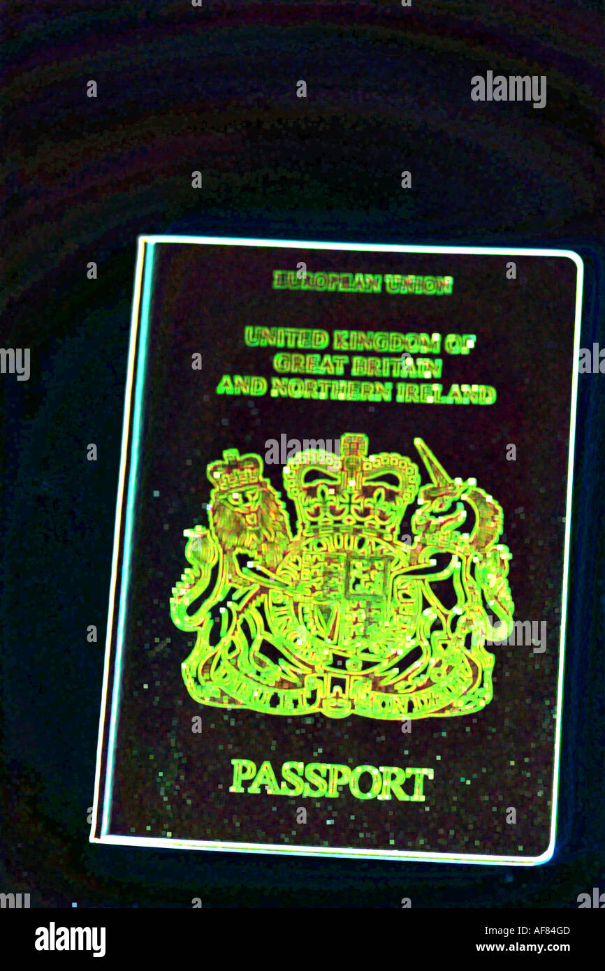 A Stock Photograph of a Passport Stock Photo - Alamy